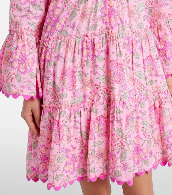 JULIET DUNN Printed Cotton Minidress