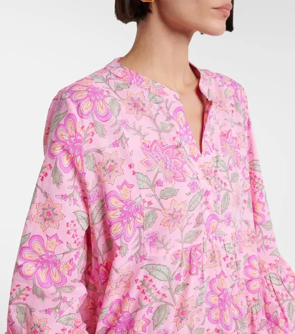 JULIET DUNN Printed Cotton Minidress