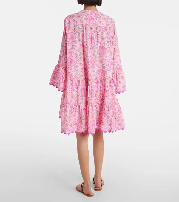 JULIET DUNN Printed Cotton Minidress