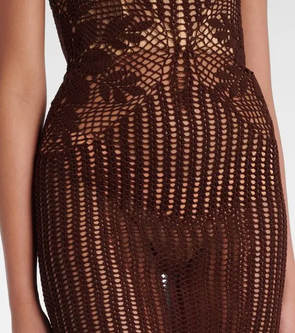 Magda Butrym Crochet Bustier Dress