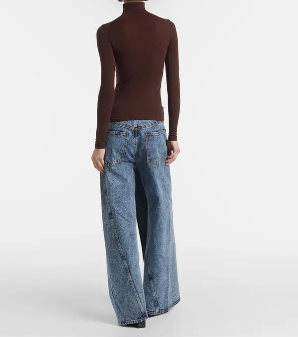 Alaïa Long Sleeve Jersey Top