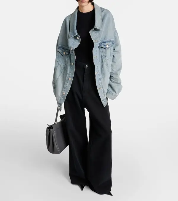 Balenciaga Oversized Denim Trucker Jacket