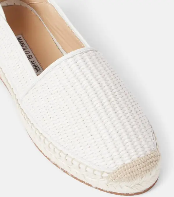 Manolo Blahnik Raffia Espadrilles