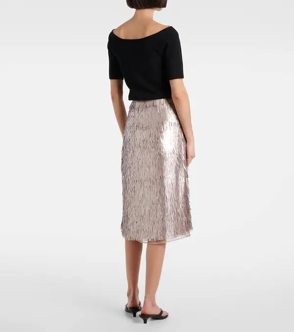 RÓHE Sequined Pencil Skirt