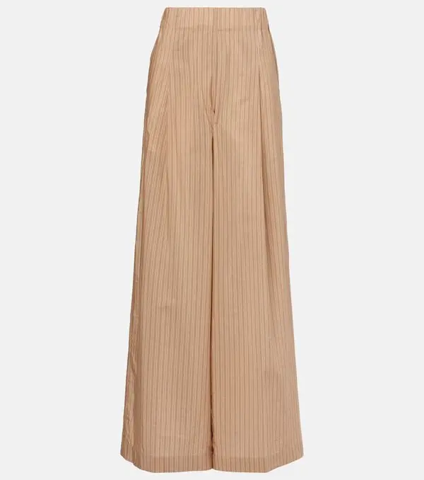 Dries Van Noten Striped Cotton-blend Palazzo Pants