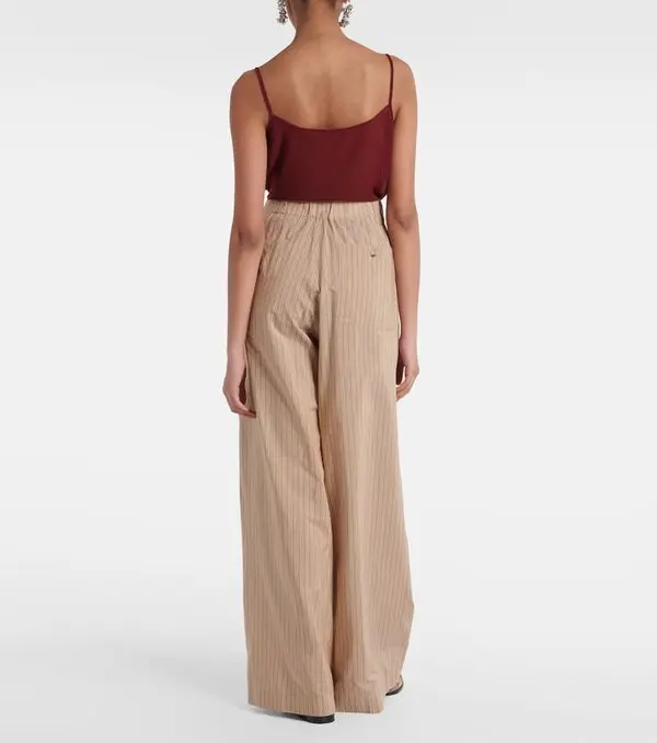 Dries Van Noten Striped Cotton-blend Palazzo Pants