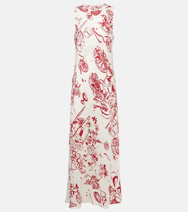 Asceno Printed Maxi Dress