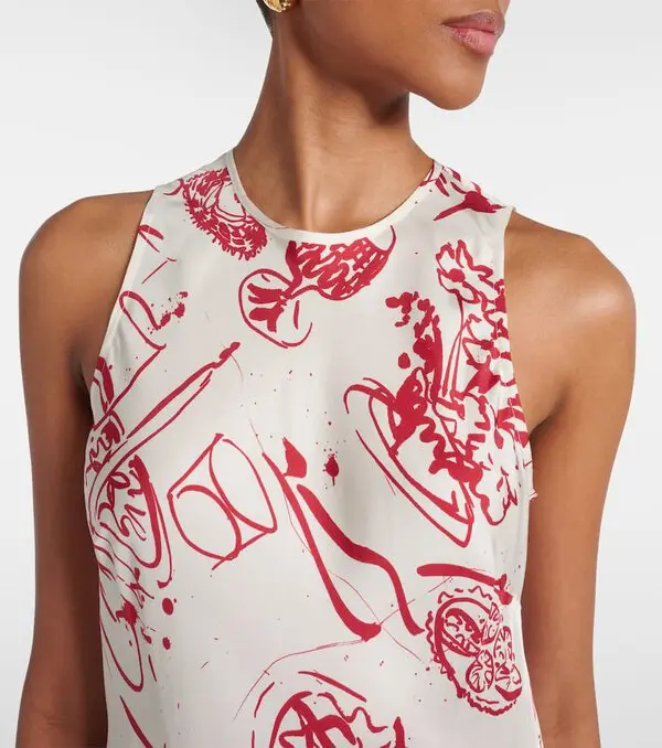 Asceno Printed Maxi Dress