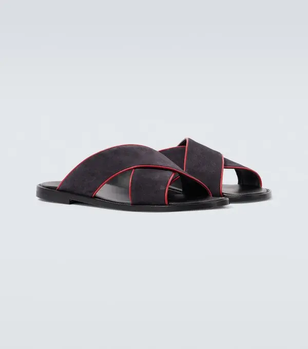 Manolo Blahnik Otawi Suede Sandals