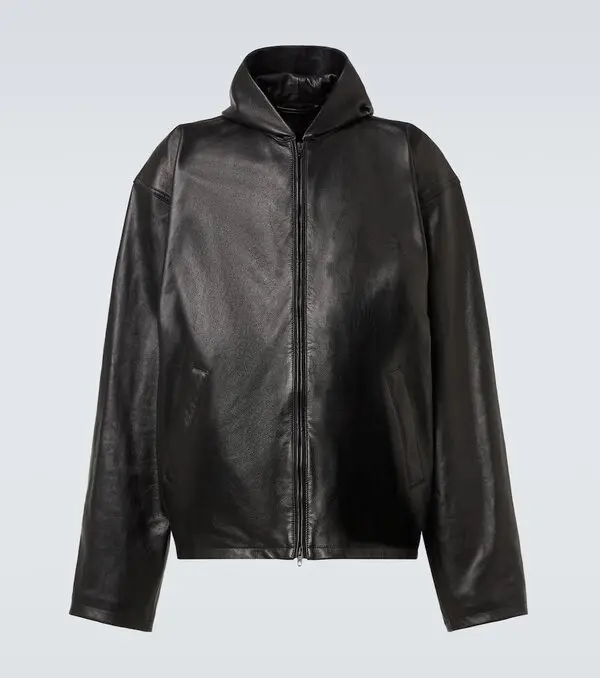 Balenciaga Hooded Leather Blouson