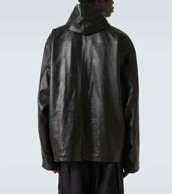 Balenciaga Hooded Leather Blouson