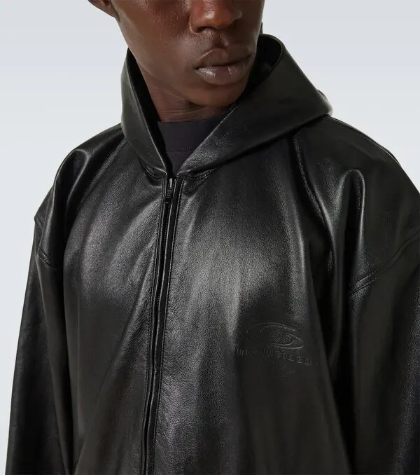 Balenciaga Hooded Leather Blouson