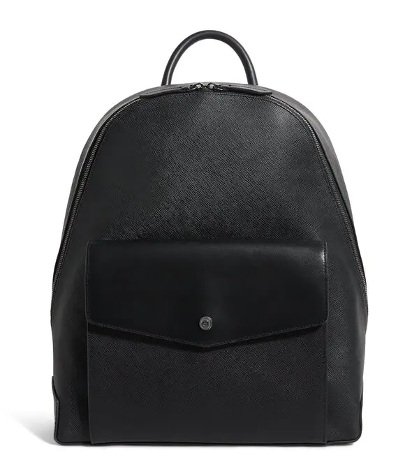 Harrods Saffiano Leather Backpack