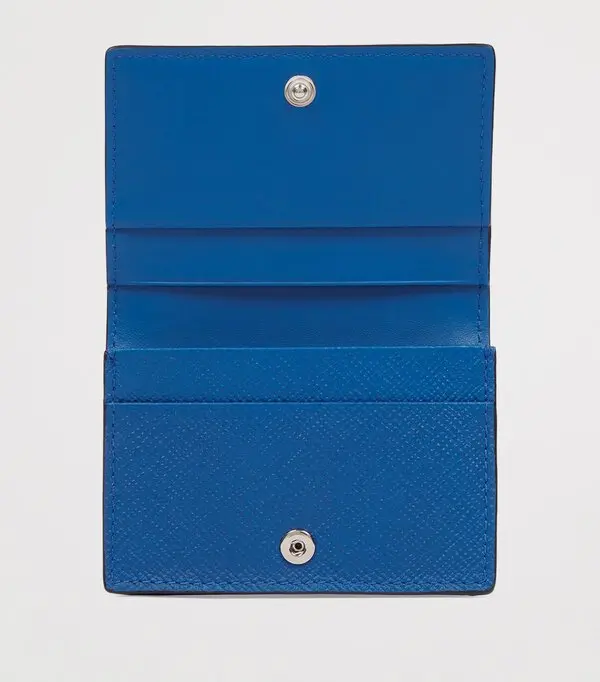 Smythson Panama Leather Folded Card Holder