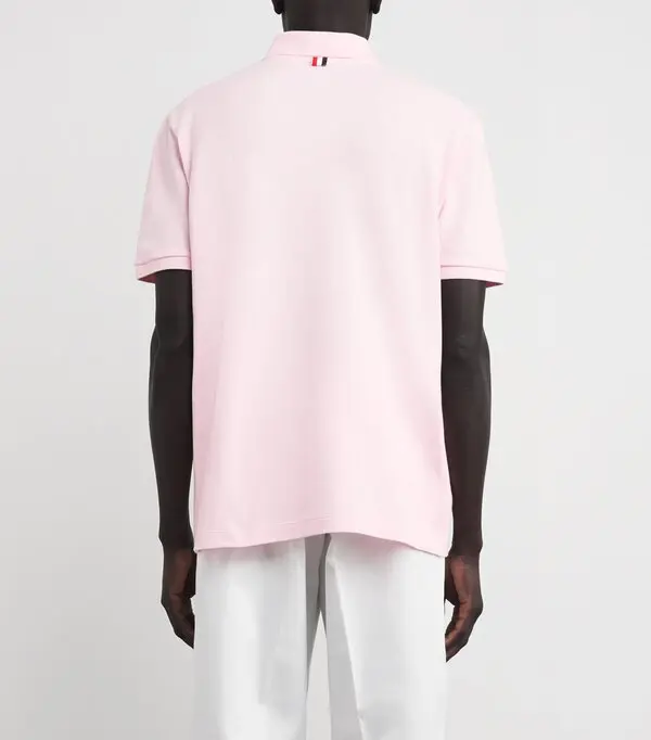 Thom Browne Cotton Appliqué Polo Shirt