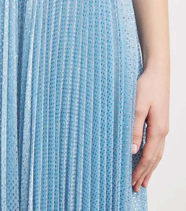 Talbot Runhof Sequined Off-the-shoulder Midi Dress