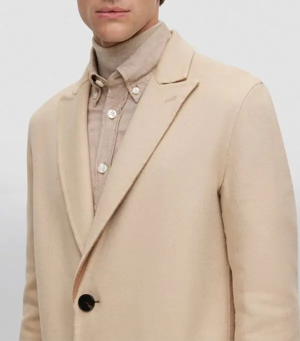 BOSS Camel Hair Overcoat