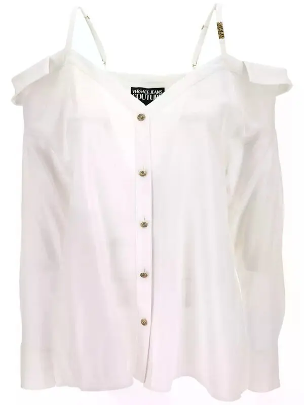 Versace Off-shoulder Blouse - White