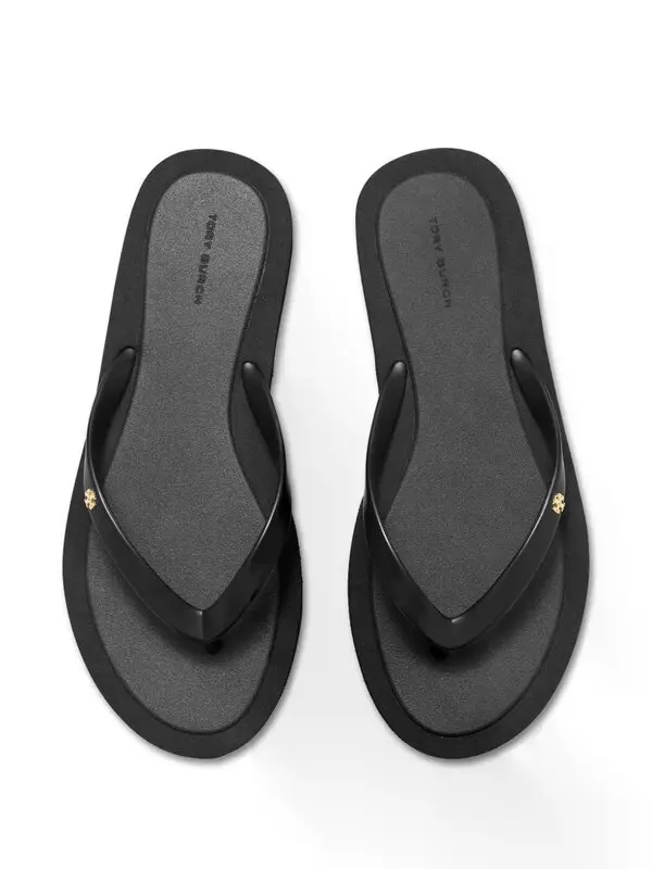 Tory Burch Kira Flip Flops - Black