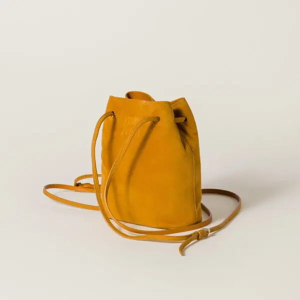 Miu Miu Suede Pouch - Whiskey
