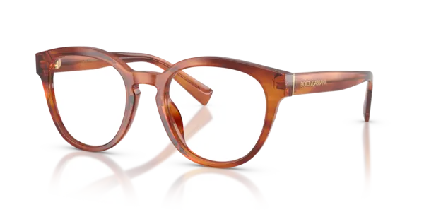 Dolce & Gabbana Full Rim Eyeglasses - Striped Ginger