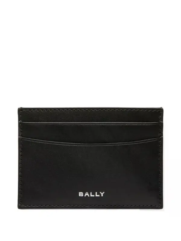 Bally Deco Leather Card Holder - Black