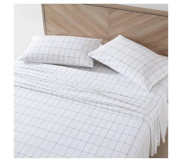 Eddie Bauer Northern Plaid Grey Full Sheet Set