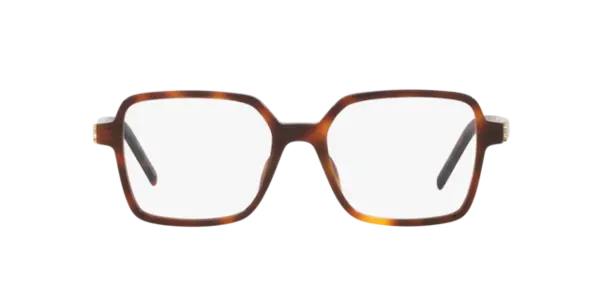 Saint Laurent Rectangle Eyeglasses - Tortoise Light