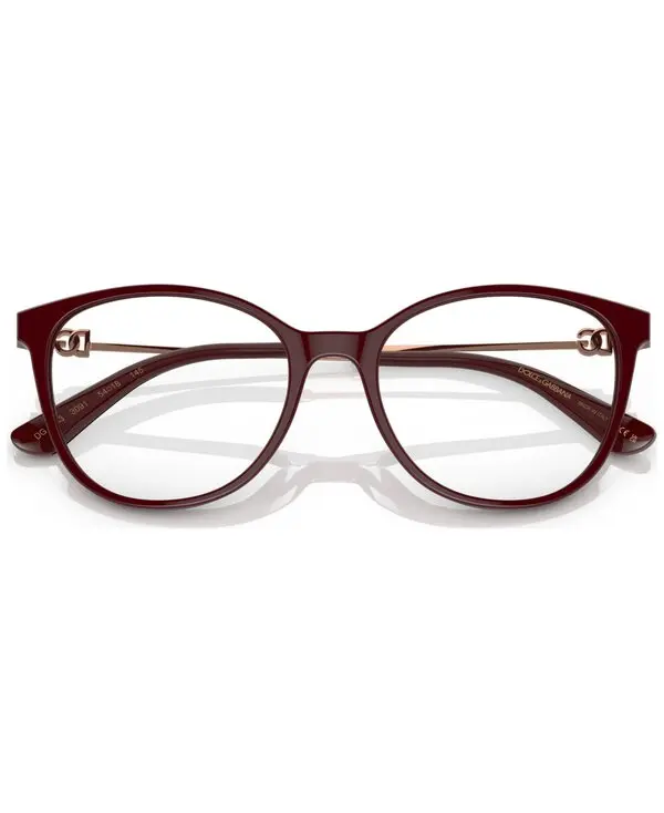 Dolce & Gabbana Butterfly Eyeglasses - Bordeaux