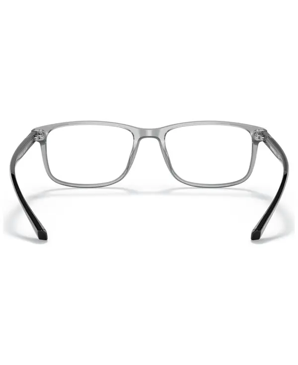 Emporio Armani Rectangle Eyeglasses - Transparent Gray