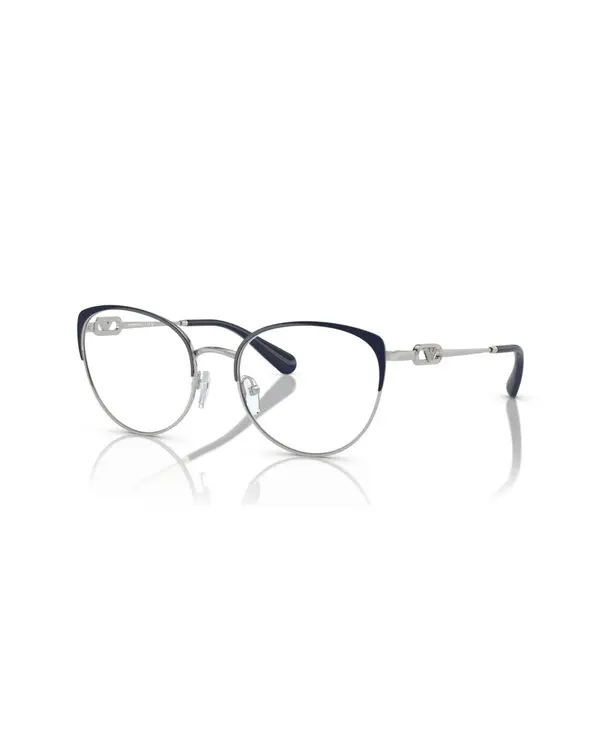 Emporio Armani Eyeglasses - Shiny Silver,blue