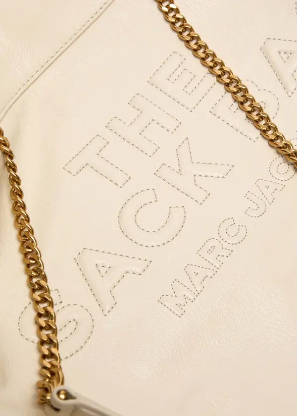 Marc Jacobs Chain Sack Large Leather Tote - White