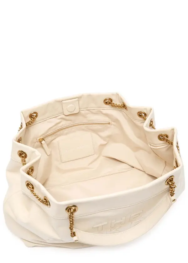 Marc Jacobs Chain Sack Large Leather Tote - White