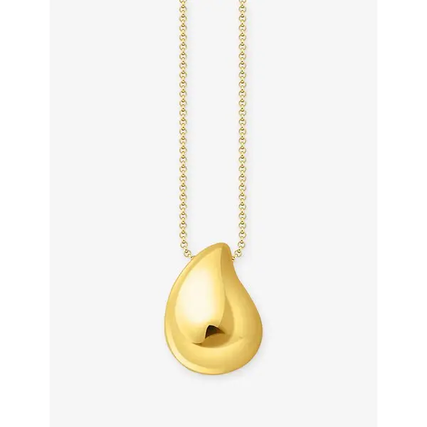 THOMAS SABO Organic Drop-shape Pendant Necklace - Gold