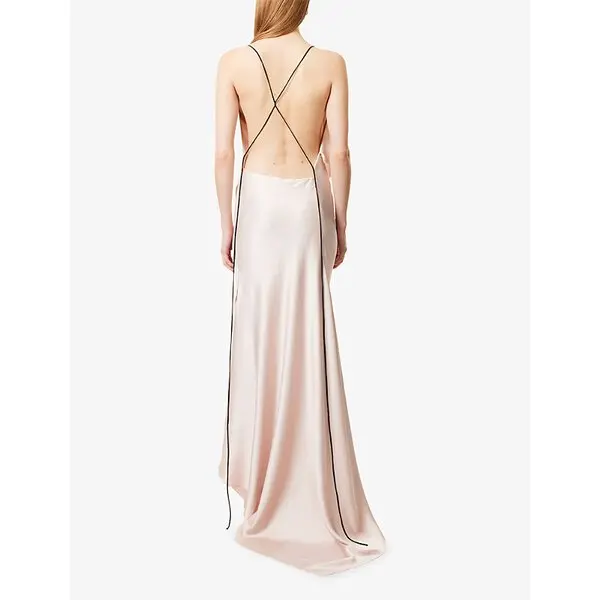 Victoria Beckham Draped Cami Gown In Primrose - 79% Off | Editorialist