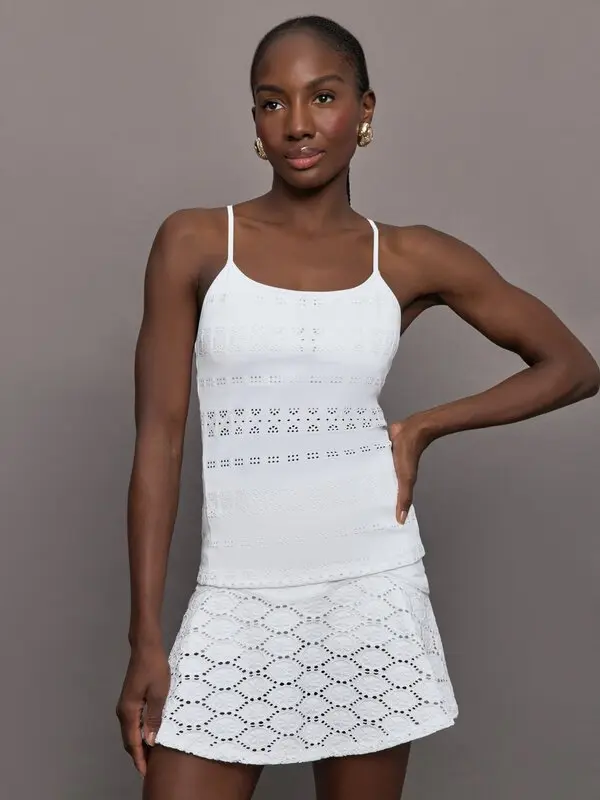 L'ETOILE SPORT Fitted Tank Lace