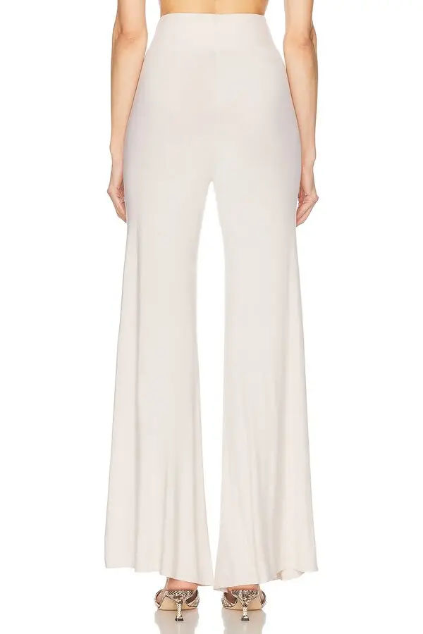 Enza Costa Silk Knit Bias Pant - Canvas