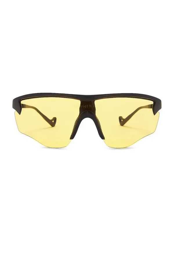 DISTRICT VISION Junya Racer Sunglasses - Black & D+ Sports Yellow