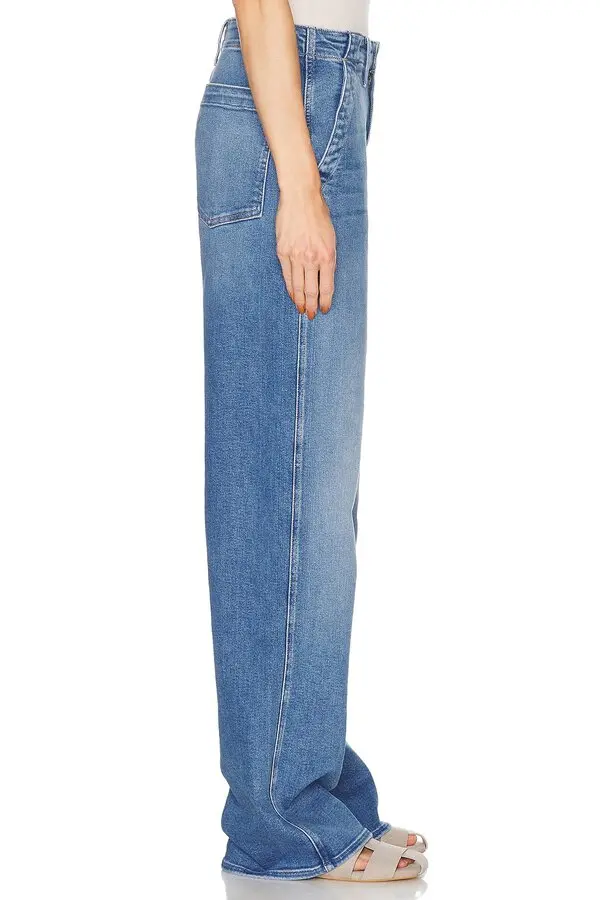 MOTHER The Major Prep Zip Sneak Jeans