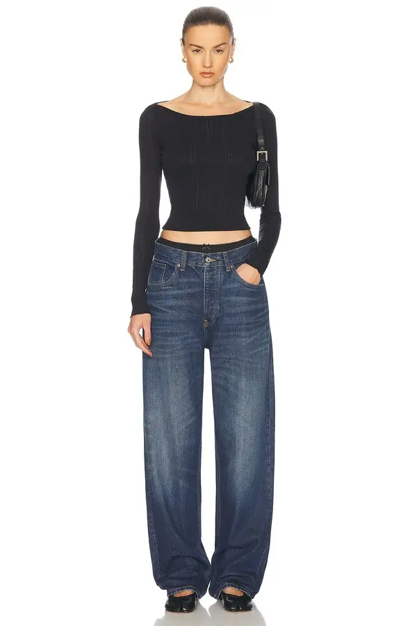 COU COU The Bateau Top - Black