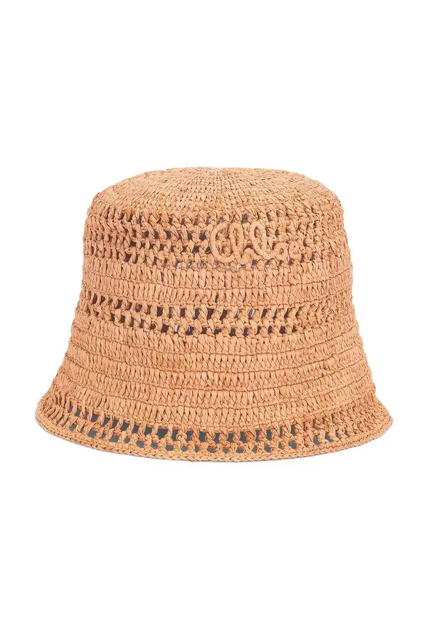 Chloé Sunset Raffia Hat - Powdery Pink