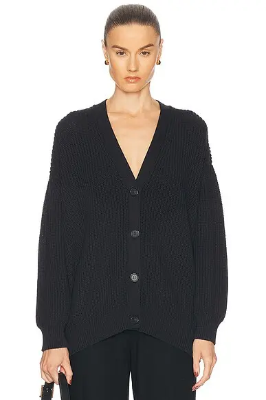 Jenni Kayne Cotton Cocoon Cardigan - Black
