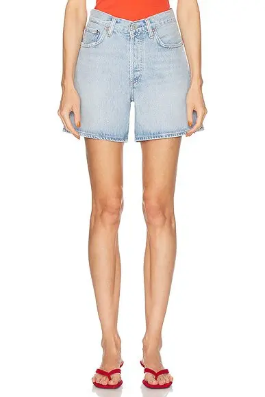 AGOLDE V-waist Denim Shorts