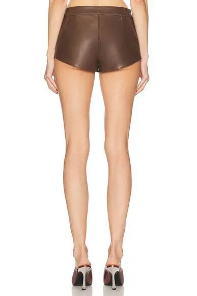 MIMCHIK Buckle Mini Shorts