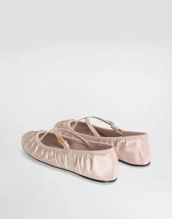 Dolce & Gabbana Satin Ballet Flats