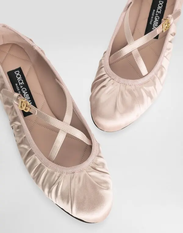 Dolce & Gabbana Satin Ballet Flats