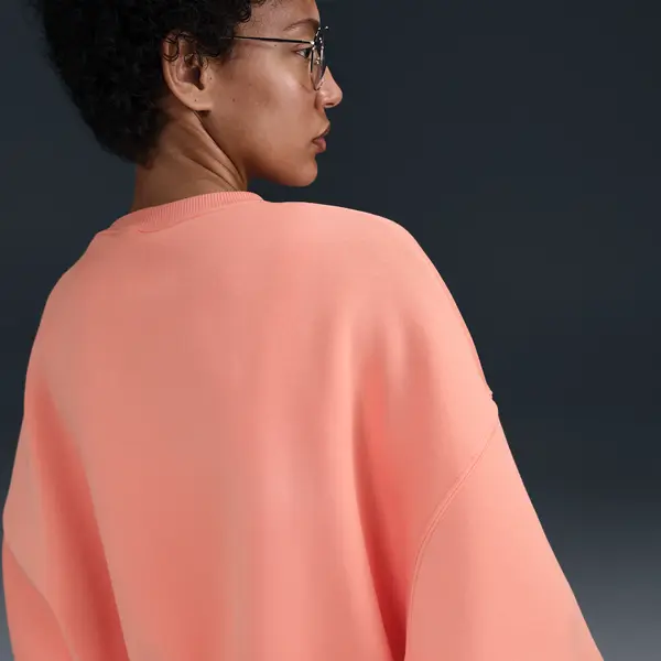 Nike Sportswear Phoenix Fleece Over-oversized Crew-neck Sweatshirt - Orange