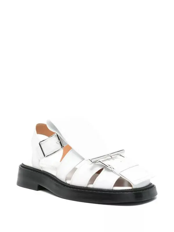 Alexander McQueen Leather Sandals - White