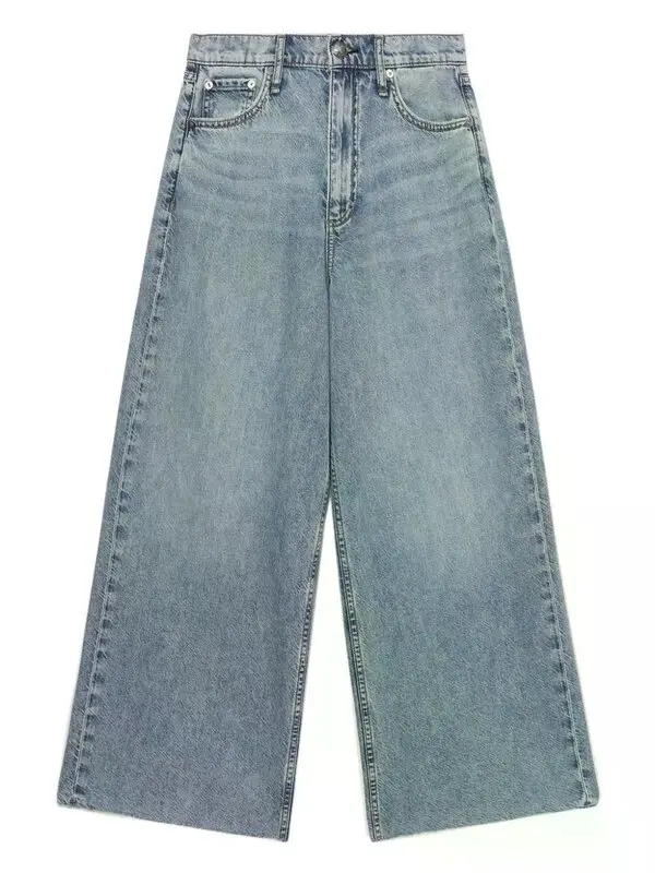 Rag & Bone Wide-leg Cropped Jeans