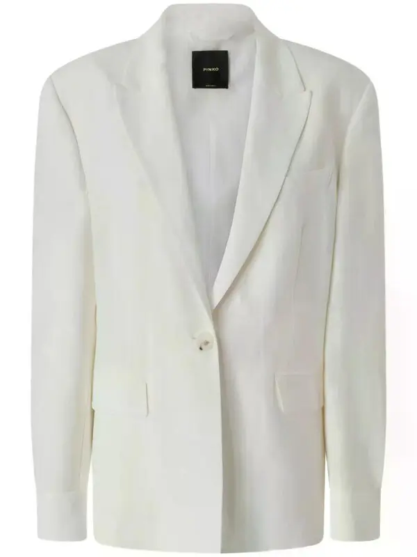 Pinko Cut-out Rear Blazer - White